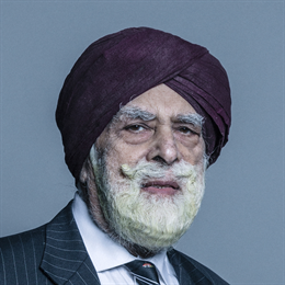 Official portrait for Lord Singh of Wimbledon - MPs and Lords - UK ...